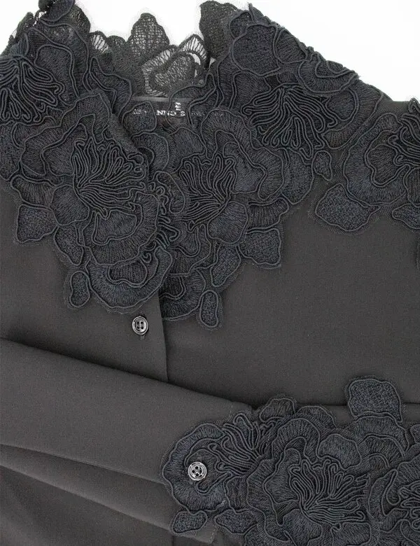 Ermanno Scervino Lace Detail Long Sleeve Shirt