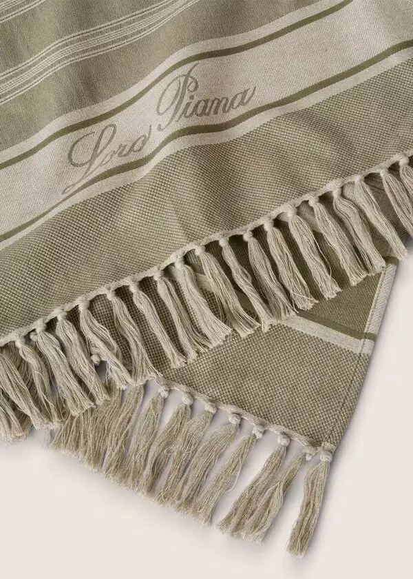 Loro Piana Marina Logo Beach Towel