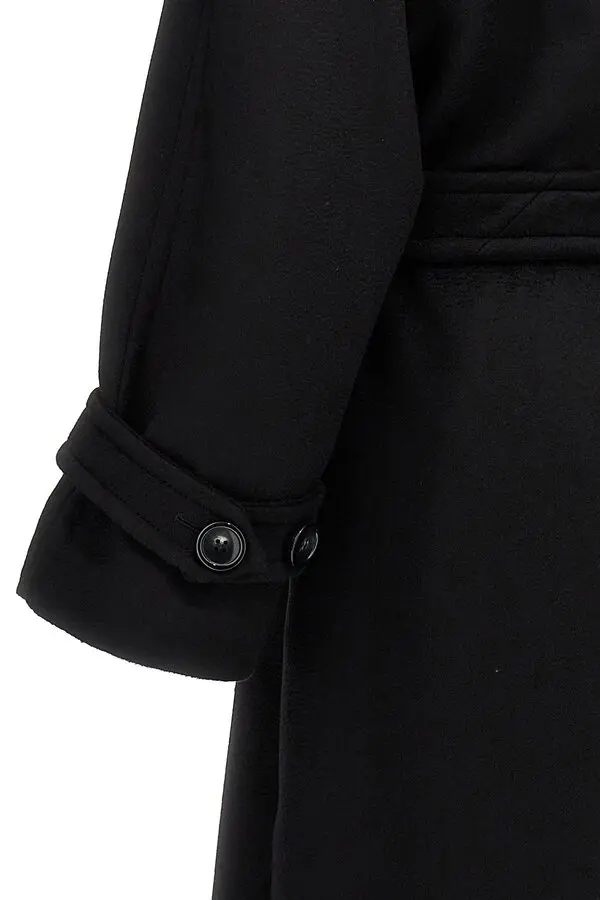 Sportmax Leandro Double-breasted Long-sleeved Coat