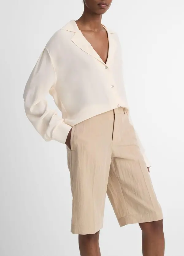 Vince Semi-sheer Silk Shirt