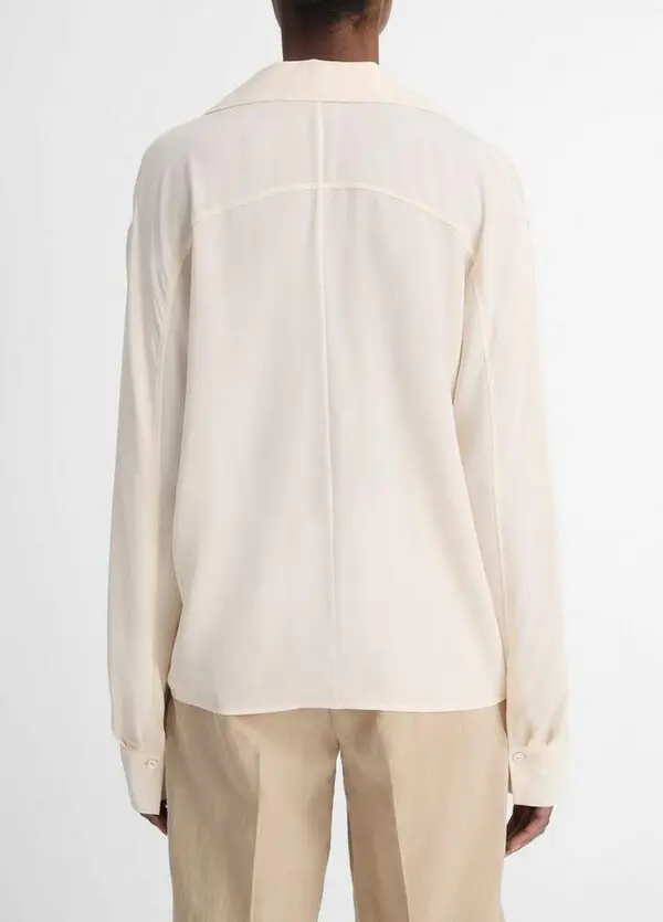 Vince Semi-sheer Silk Shirt