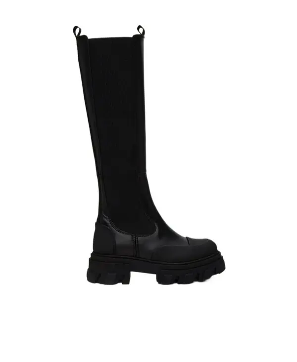 GANNI Cleated Boots - Black