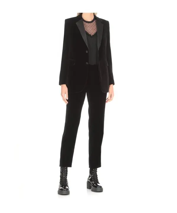Red Valentino Mesh Tulle Sweater With Dot Mesh Detail