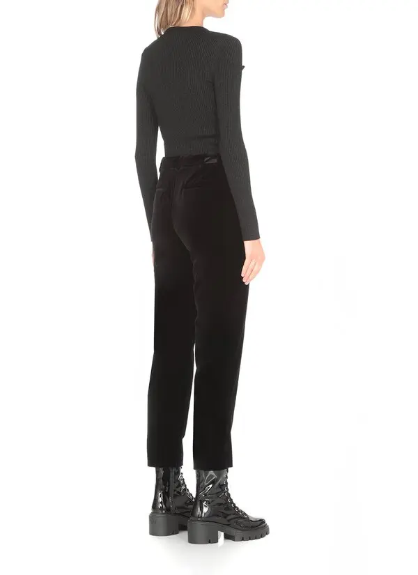 Red Valentino Mesh Tulle Sweater With Dot Mesh Detail