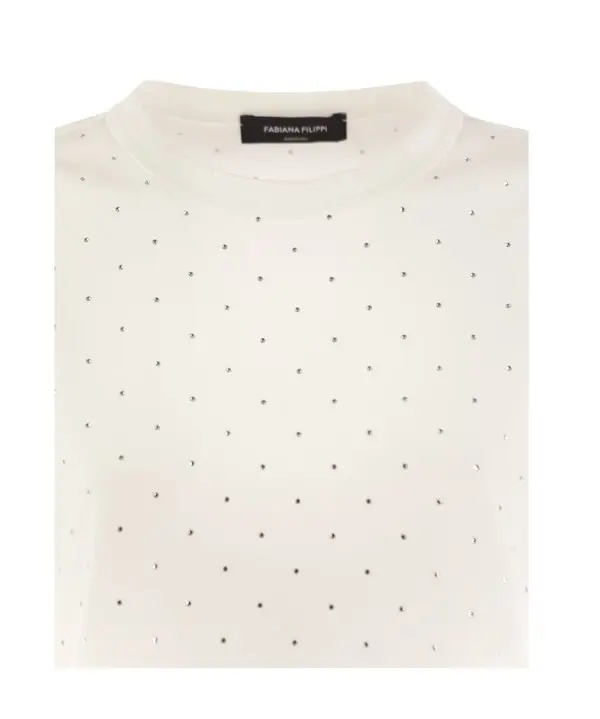 Fabiana Filippi Embellished Crewneck T-shirt
