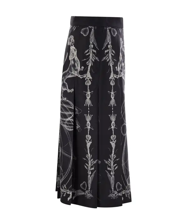 Fabiana Filippi Graphic Printed Pleated Midi Skirt