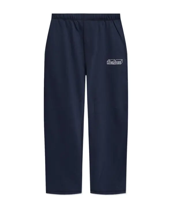 Kenzo Logo Embroidered Straight-leg Sweatpants