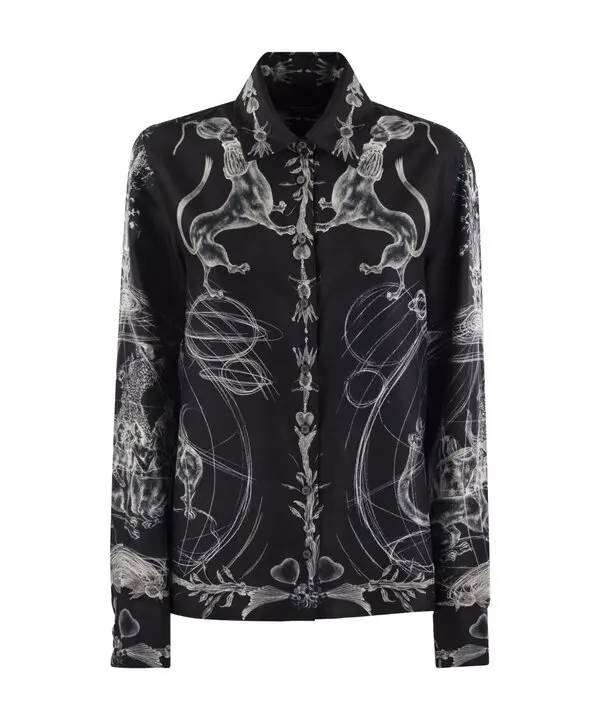 Fabiana Filippi Long Sleeve Graphic Print Shirt
