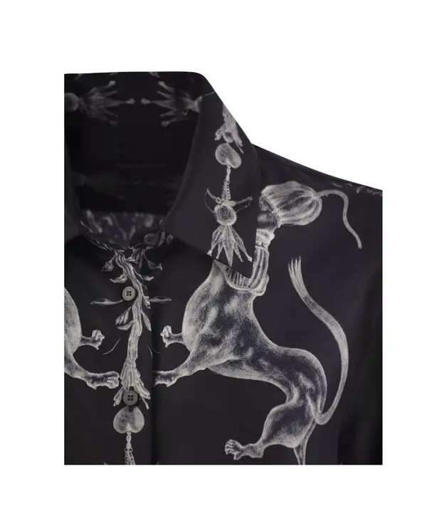 Fabiana Filippi Long Sleeve Graphic Print Shirt
