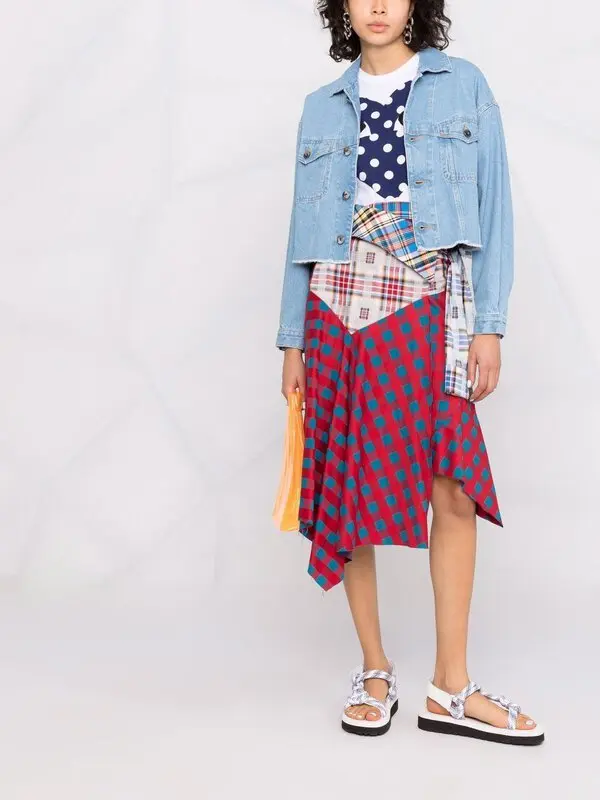 Opening Ceremony Logo-print Cropped Denim Jacket