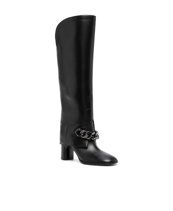Casadei Varenne 100mm Chain-link Trim Boots