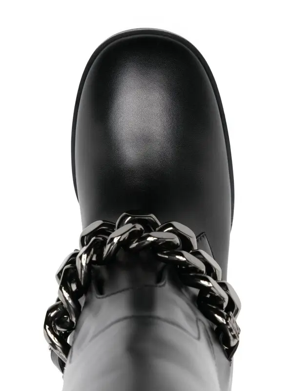 Casadei Varenne 100mm Chain-link Trim Boots