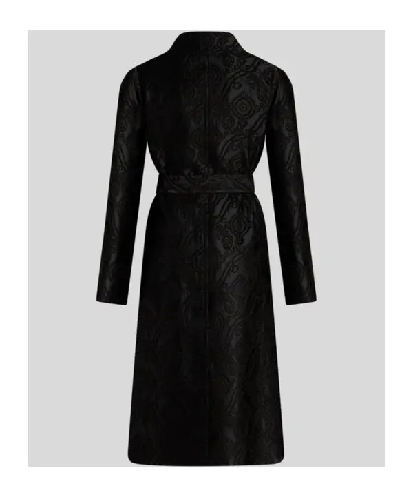 Etro Chenille Jacquard Belted Coat