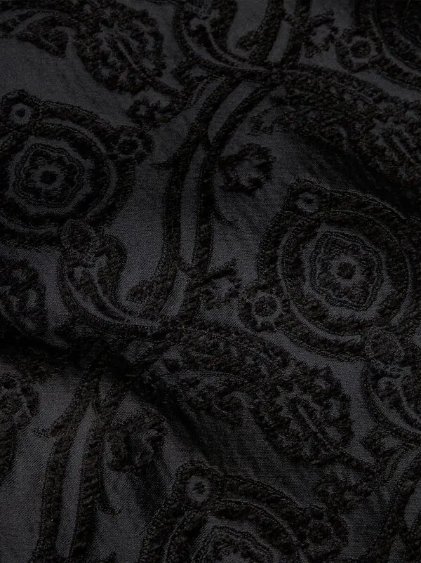 Etro Chenille Jacquard Belted Coat