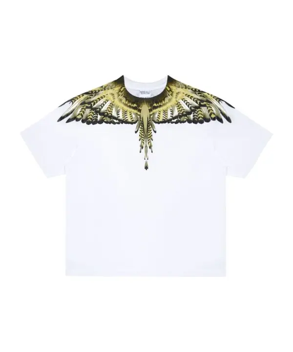 MARCELO BURLON COUNTY OF MILAN Wings Printed Crewneck T-shirt - White