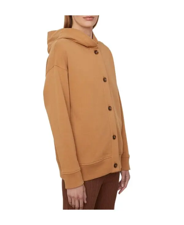 Vince Button-up Cotton Hoodie
