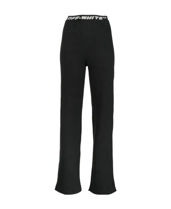 Off-White Logo Waist Straight Pants
