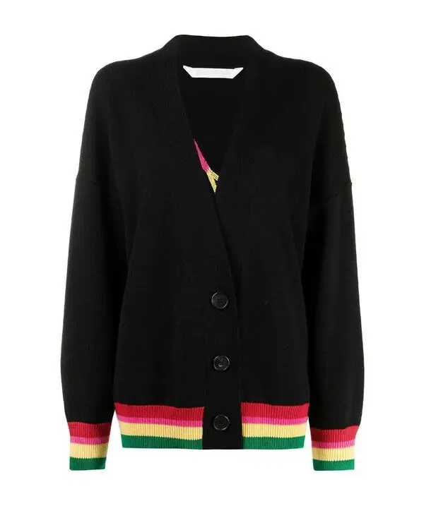 Palm Angels Miami Logo V-neck Cardigan