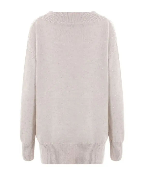Brunello Cucinelli V-neck Long-sleeved Sweater