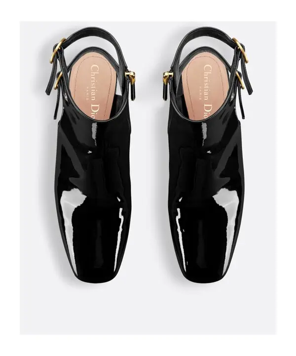 Dior D-idole Heeled Ankle Boots With Spherical Heel And Gold Buckles