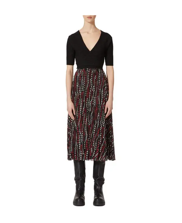 Red Valentino Fine Dot Mesh Tulle Sweater