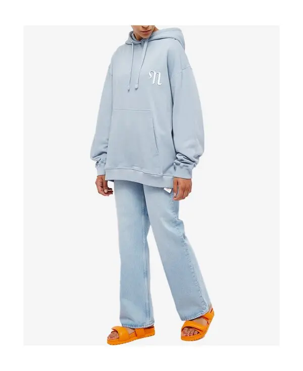 Nanushka Logo Embroidered Oversized Hoodie