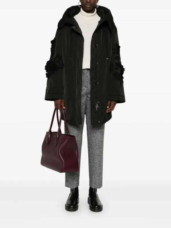 Ermanno Scervino Floral-appliqué Puffer Jacket
