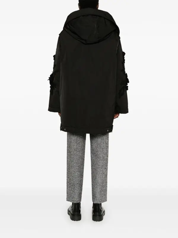 Ermanno Scervino Floral-appliqué Puffer Jacket