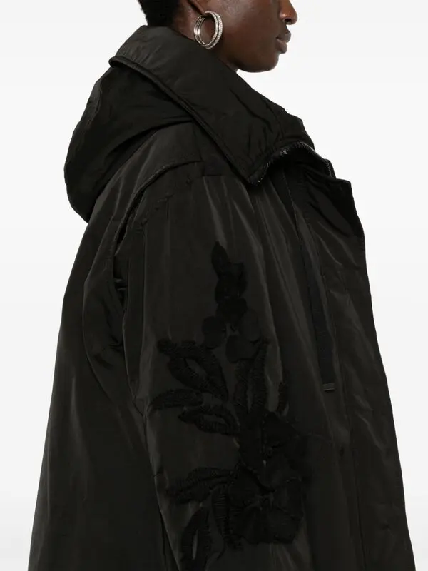 Ermanno Scervino Floral-appliqué Puffer Jacket