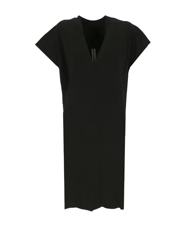 Rick Owens Draped-detail V-neck Dress