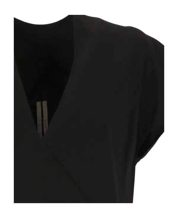 Rick Owens Draped-detail V-neck Dress
