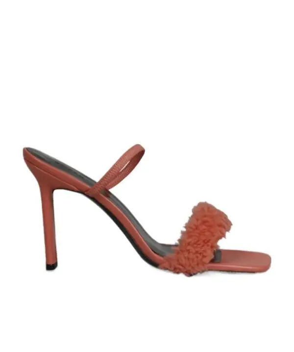 By Far Ada Shearling-strap Mules