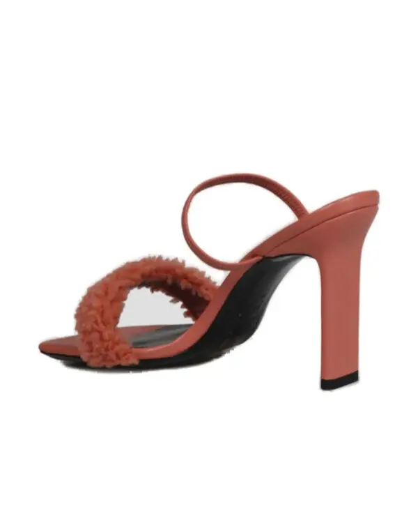 By Far Ada Shearling-strap Mules