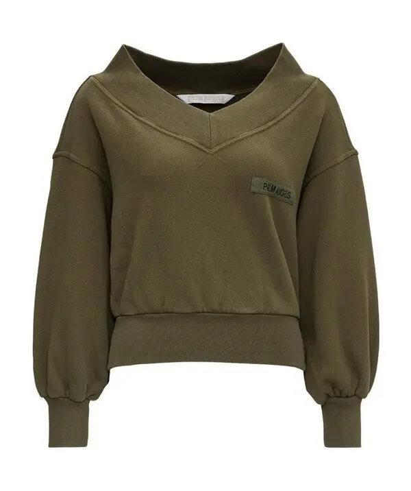 Palm Angels Off-shoulder Sweatshirt