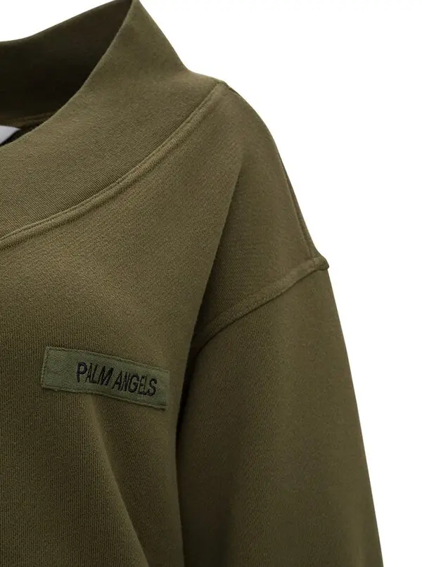 Palm Angels Off-shoulder Sweatshirt