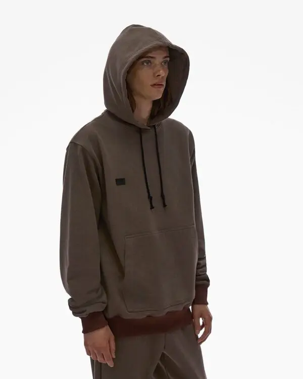 Helmut Lang Logo Patch Drawstring Hoodie
