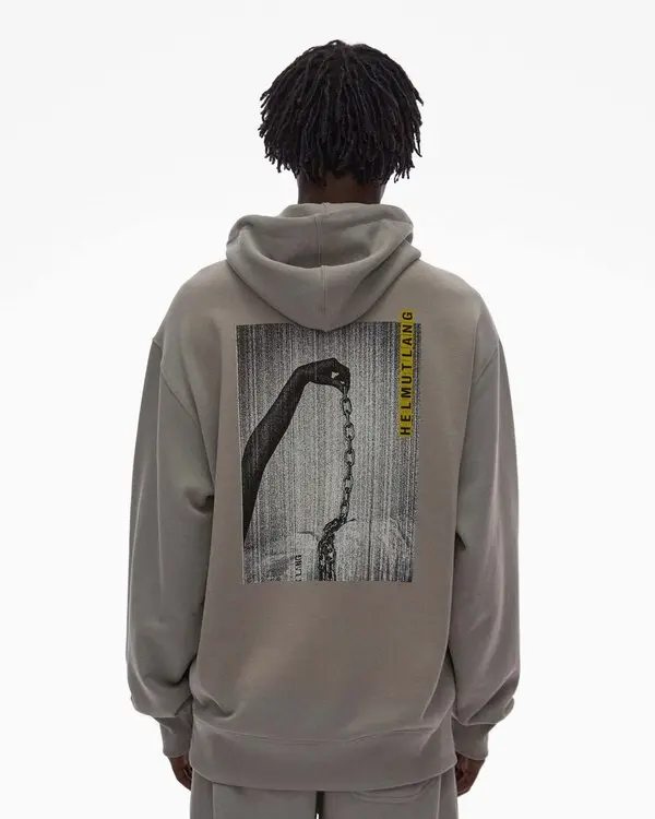 Helmut Lang Drawstring Graphic-print Hoodie