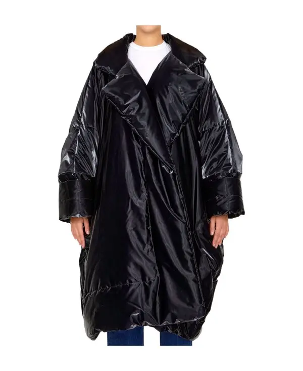 Saint Laurent Lacquered-effect Oversized Down Jacket