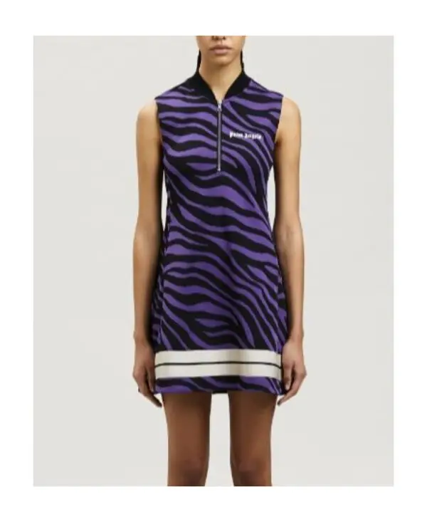 Palm Angels Zebra-print Shift Minidress