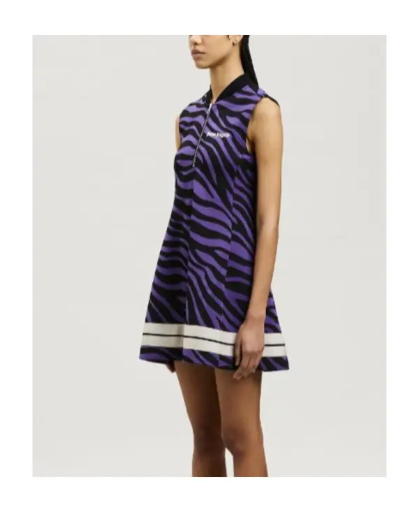 Palm Angels Zebra-print Shift Minidress