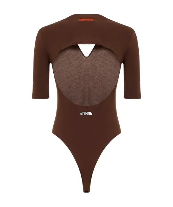 Heron Preston Hollowed-out Short-sleeved Jumpsuit