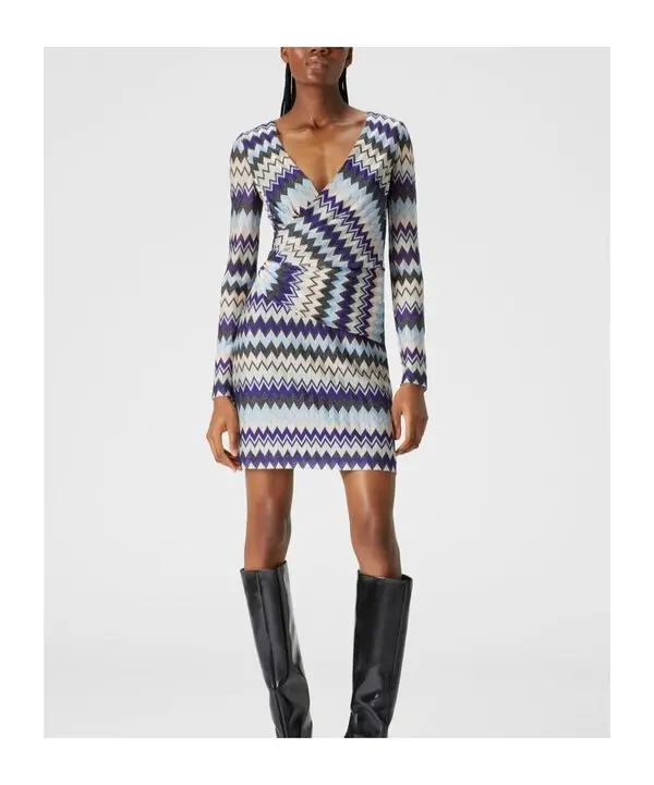 Missoni Zigzag-pattern Mini Dress