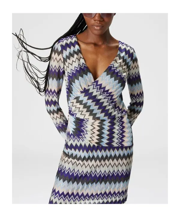 Missoni Zigzag-pattern Mini Dress