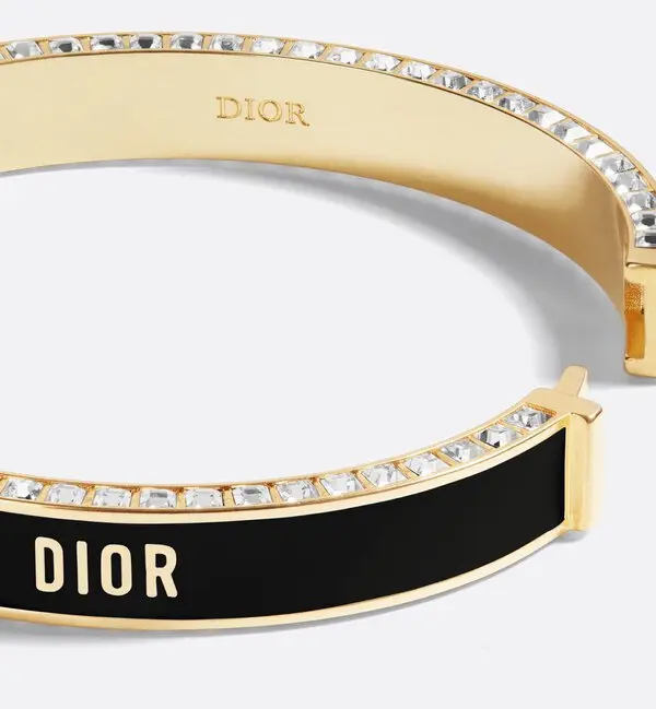 Dior Night Code Bangle With Logo And Hinged Buckle