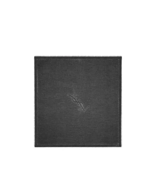 Saint Laurent Logo Detailed Dotted Scarf