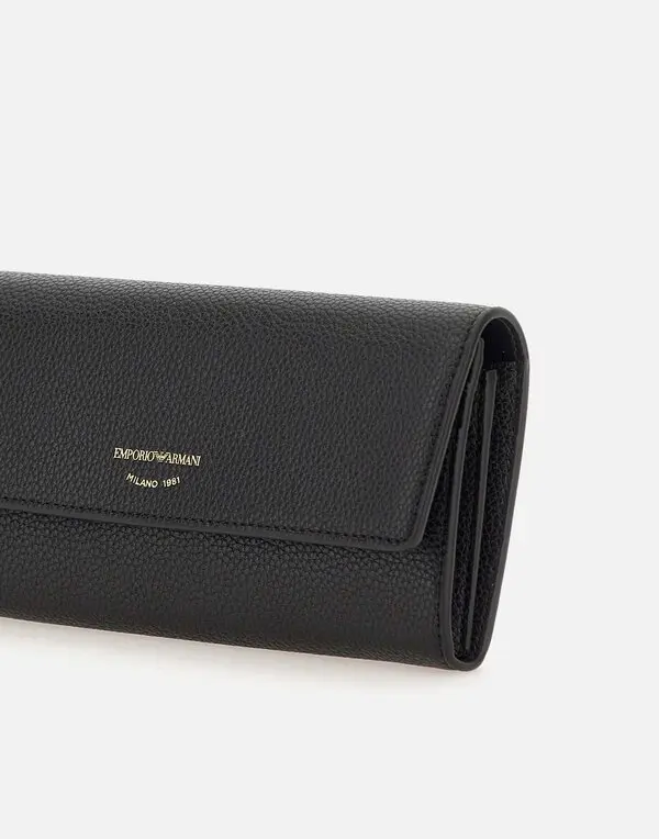 Emporio Armani Logo-debossed Press-stud Fastened Wallet