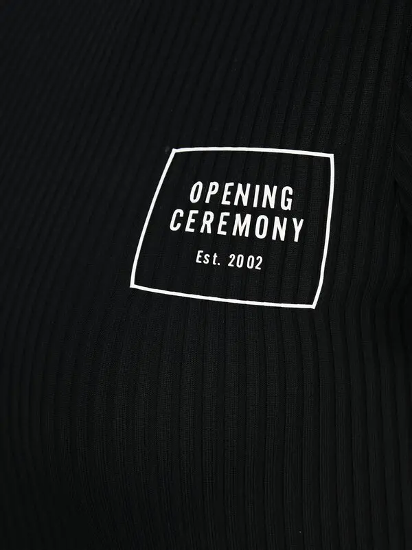 Opening Ceremony Ribbed Stretch Cotton T-shirt