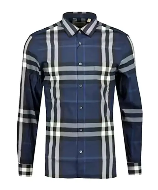 Burberry Lapel Long-sleeved Shirt