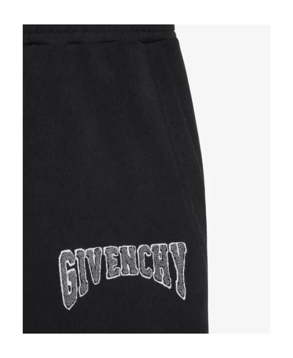 Givenchy Slim Fit Jogger Pants In Felpa With Patchs