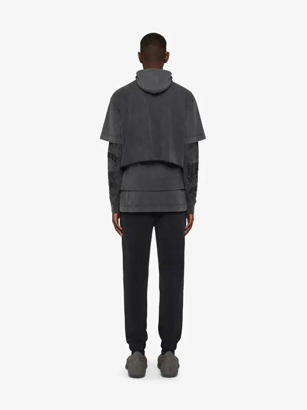 Givenchy Slim Fit Jogger Pants In Felpa With Patchs